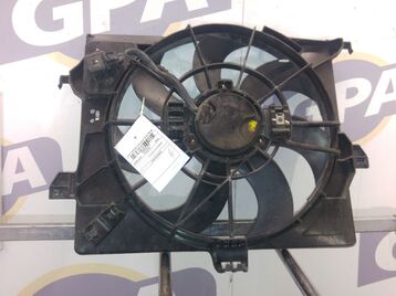 Radiator fan + mounting used - KIA RIO - 616GPA01901C1GO - GPA
