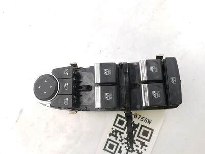 Left window-lift switch panel used - Renault CLIO - 254104289R - GPA