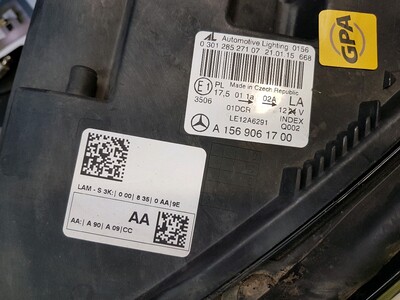 Left headlight used - Mercedes CLASSE GLA - 1569063100 - GPA